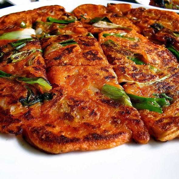 How to Make Korean Kimchi Jun - Kimchi Pancake Asian Cooking Recipe Cuisine