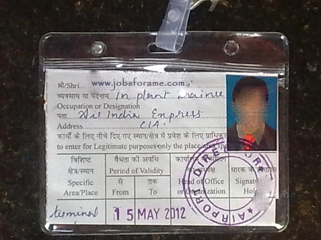 Airport Entry Pass Contents and Instructions - AME Guide