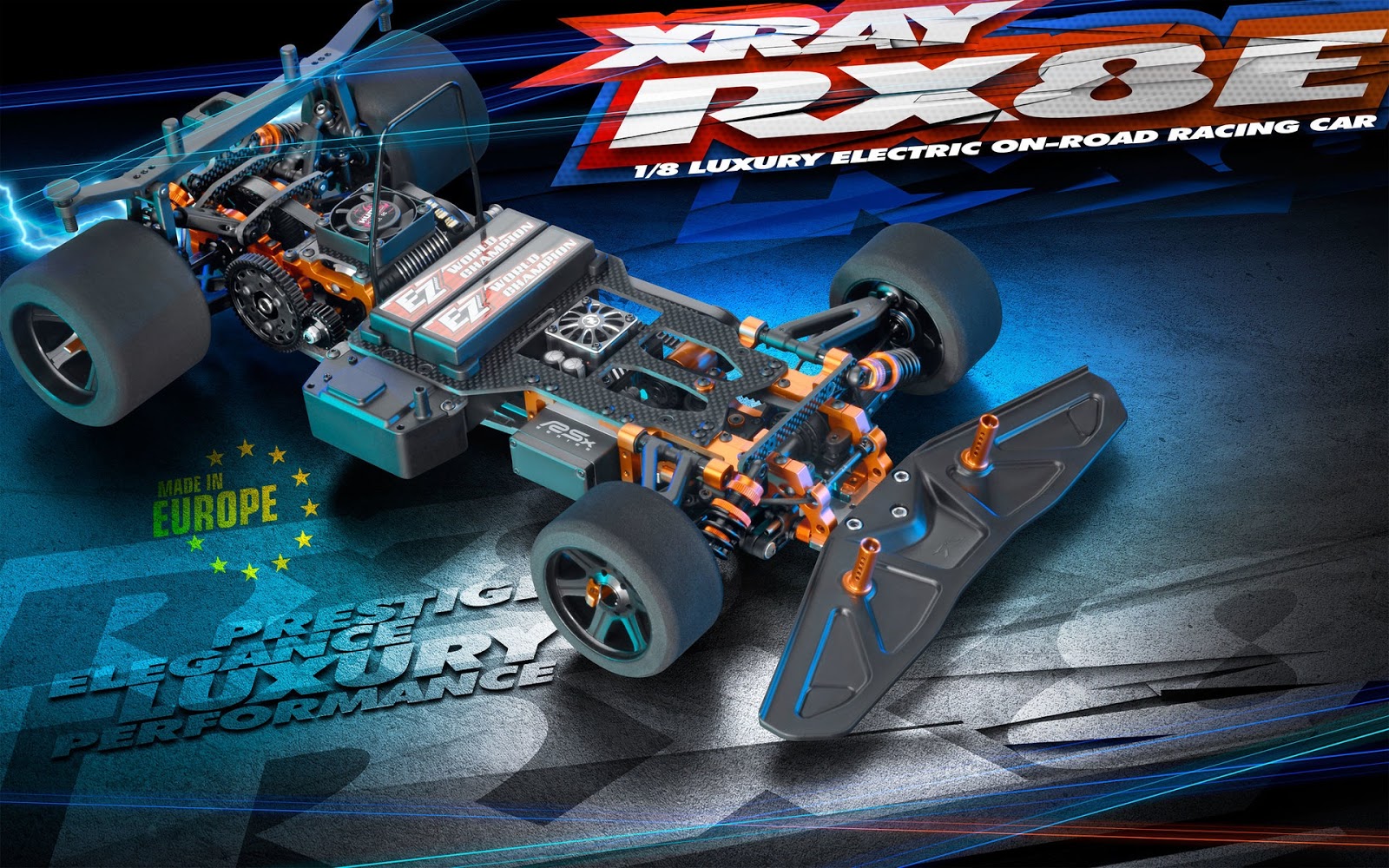 XRAY 1/8電動レーシングカー「RX8E」発表|ラジコンもんちぃ - オフロード/オンロード/ドリフト ラジコンニュース