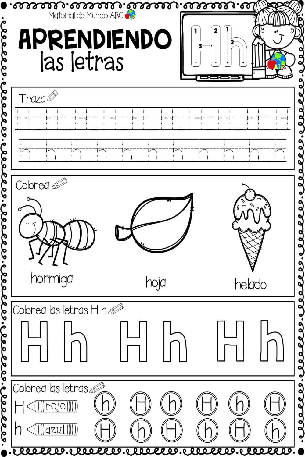 Cuaderno Aprendiendo las Letras | Materiales Educativos para Maestras