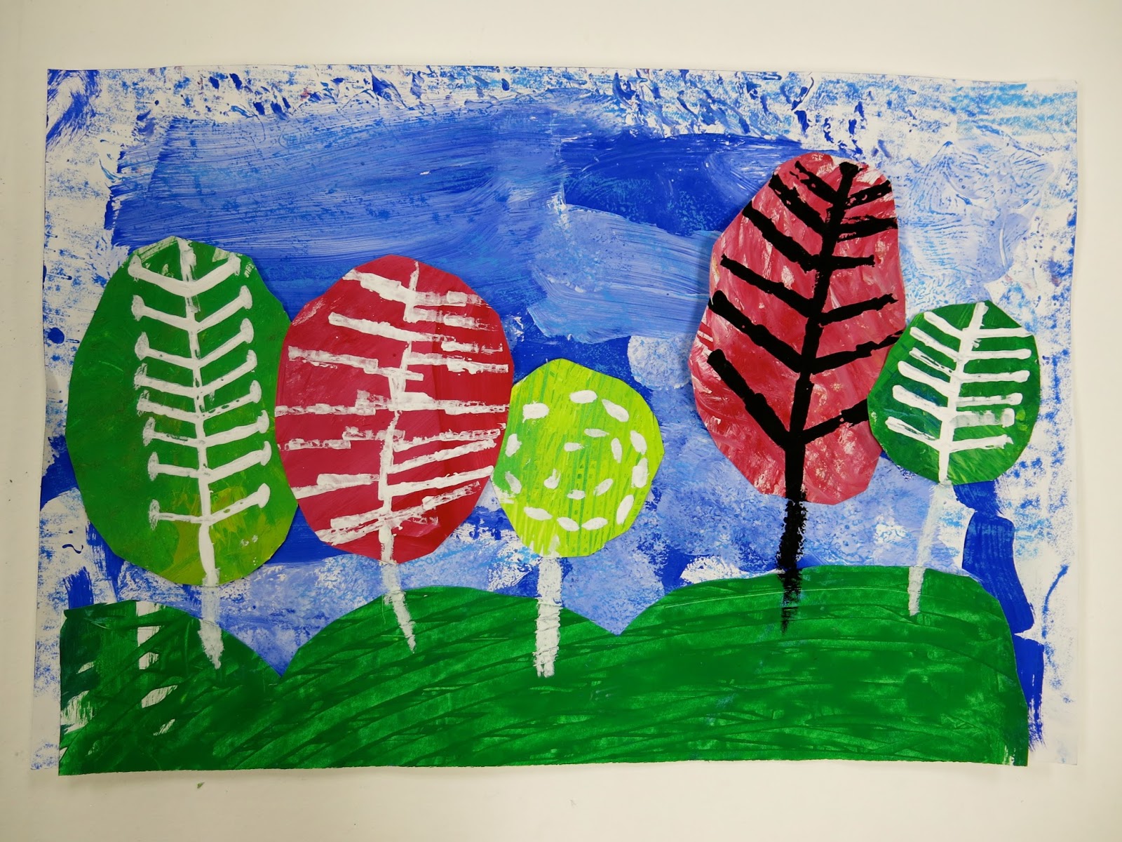 Cassie Stephens: In the Art Room: First Grade Landscapes