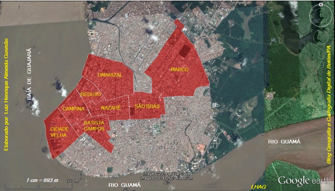 Geografia e Cartografia Digital de Belém (Pará): Cartografia dos ...