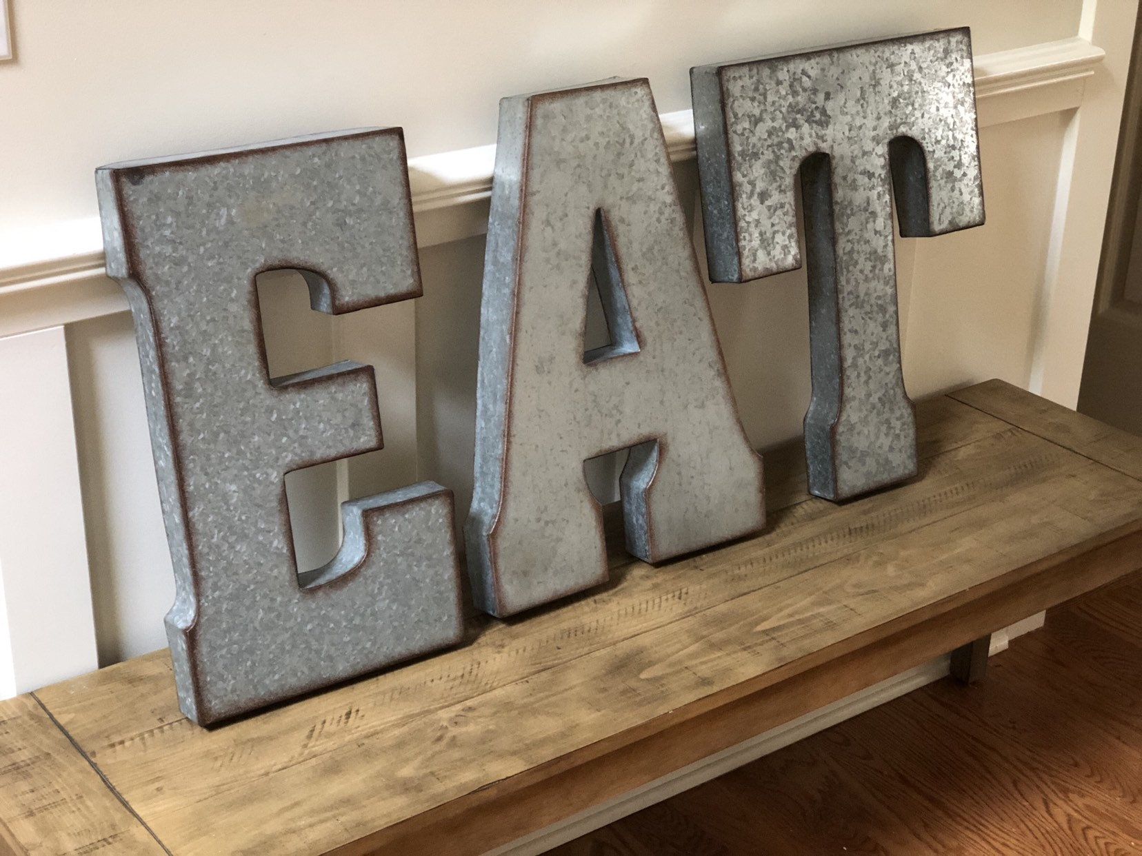 Large Metal Wall Letters ~ Thankyou Letter