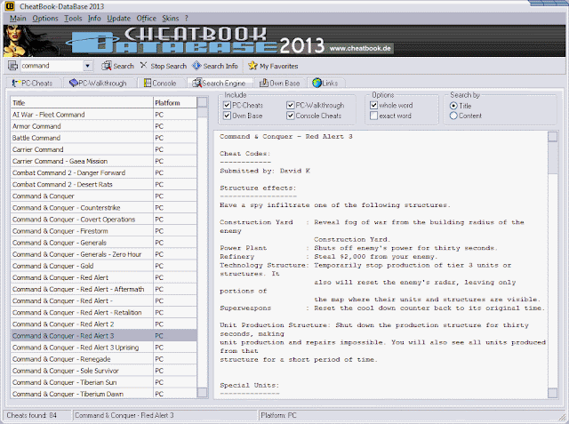 SOFTWARES AND GAMES: CHEAT BOOK DATABASE 2013 FREE DOWNLOAD