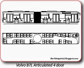 Vector Blueprints - Cars, Trucks, Busses and others: Volvo Bus - Vector ...