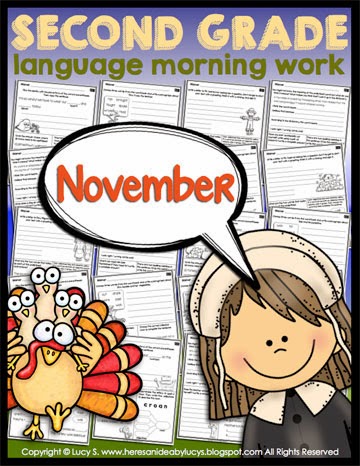 Here's an idea: Language Morning Work for 2nd grade: the sets, the ...