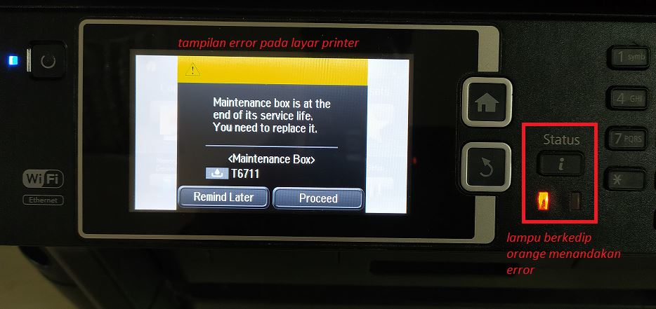 Cara Reset Maintenance Box Printer Epson L1455 - KETUTRARE