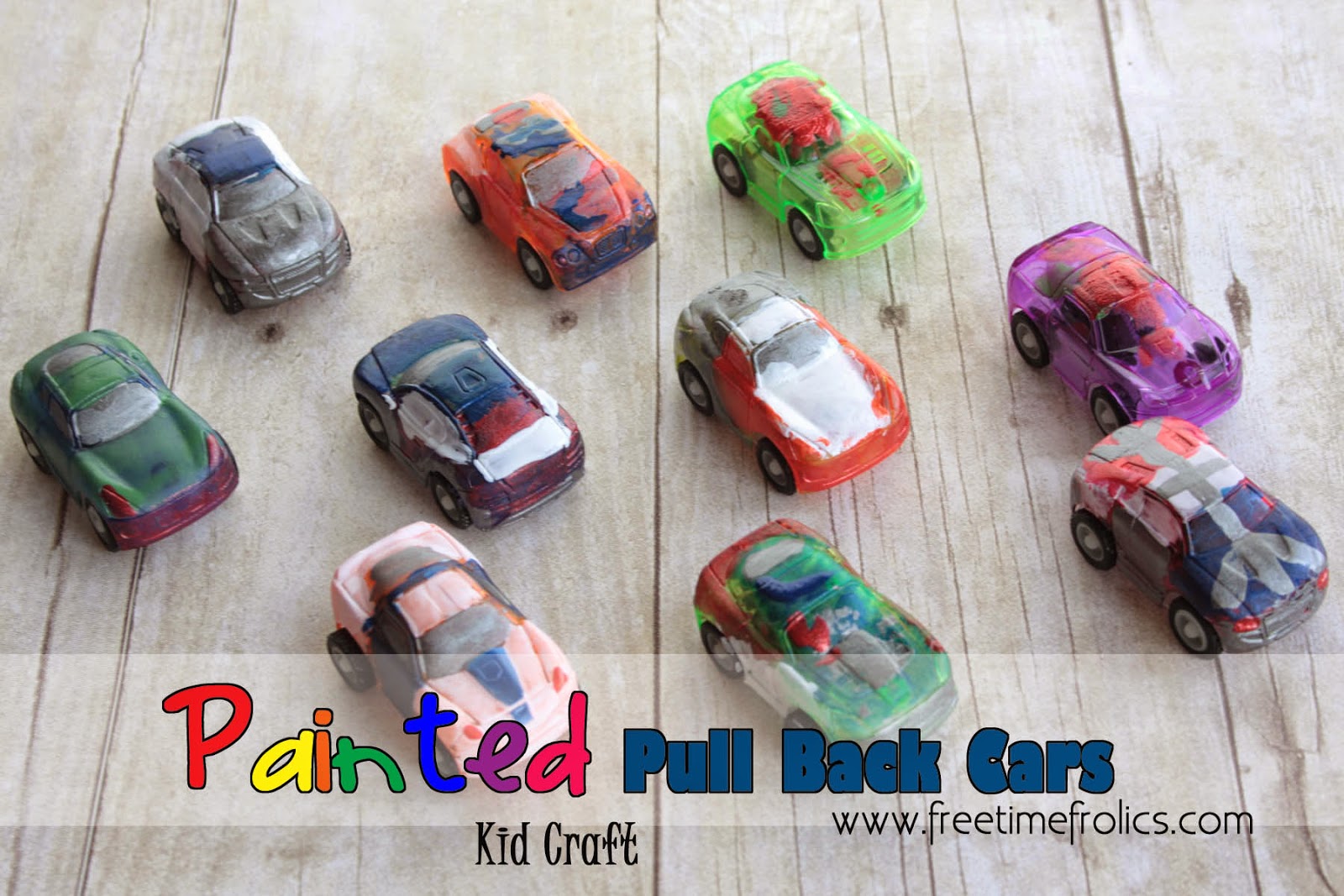 Painted Pull Back Cars from Free Time Frolics - Love and Laundry