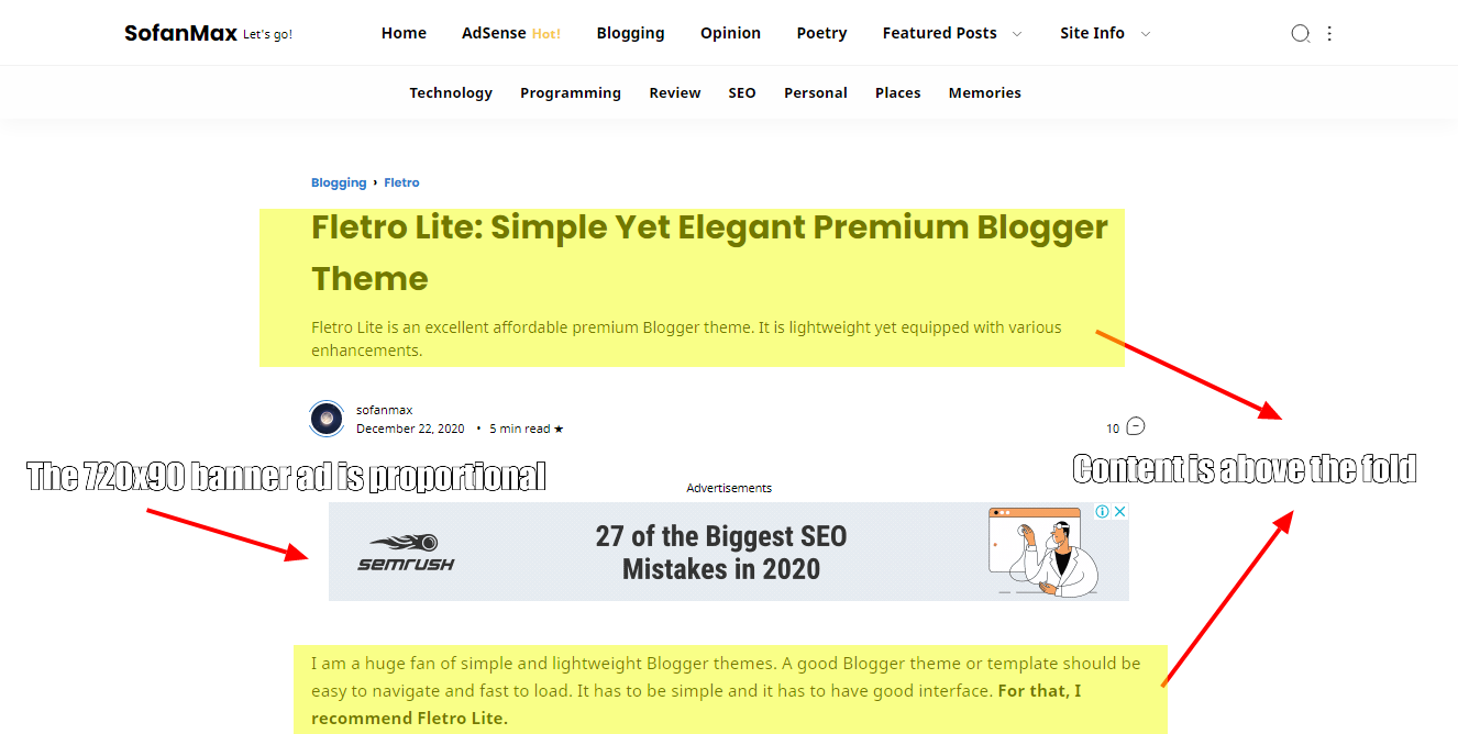 How to Change AdSense Responsive Ads Unit Size in Blogger - SofanMax
