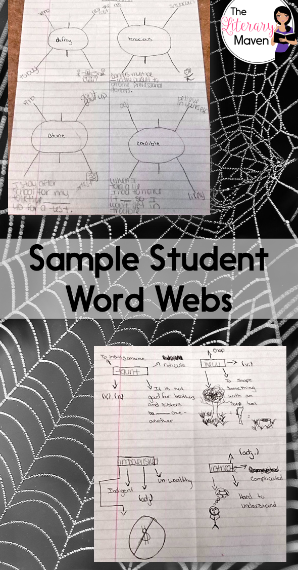 Word Webs: A Vocabulary Activity with a Twist - The Literary Maven