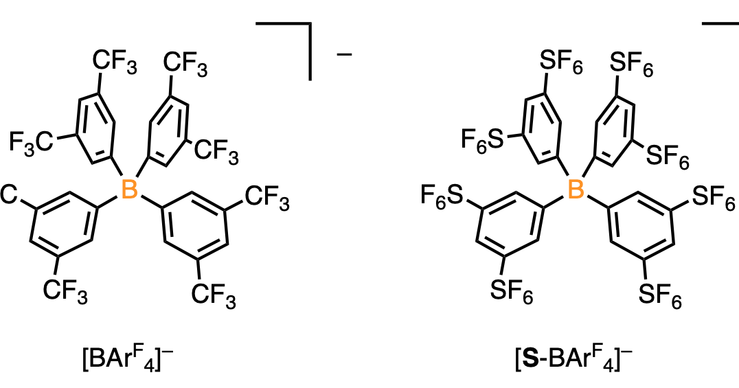 Tetrakis[3,5-bis(pentafluorosulfanyl)phenyl]borate: A Weakly ...