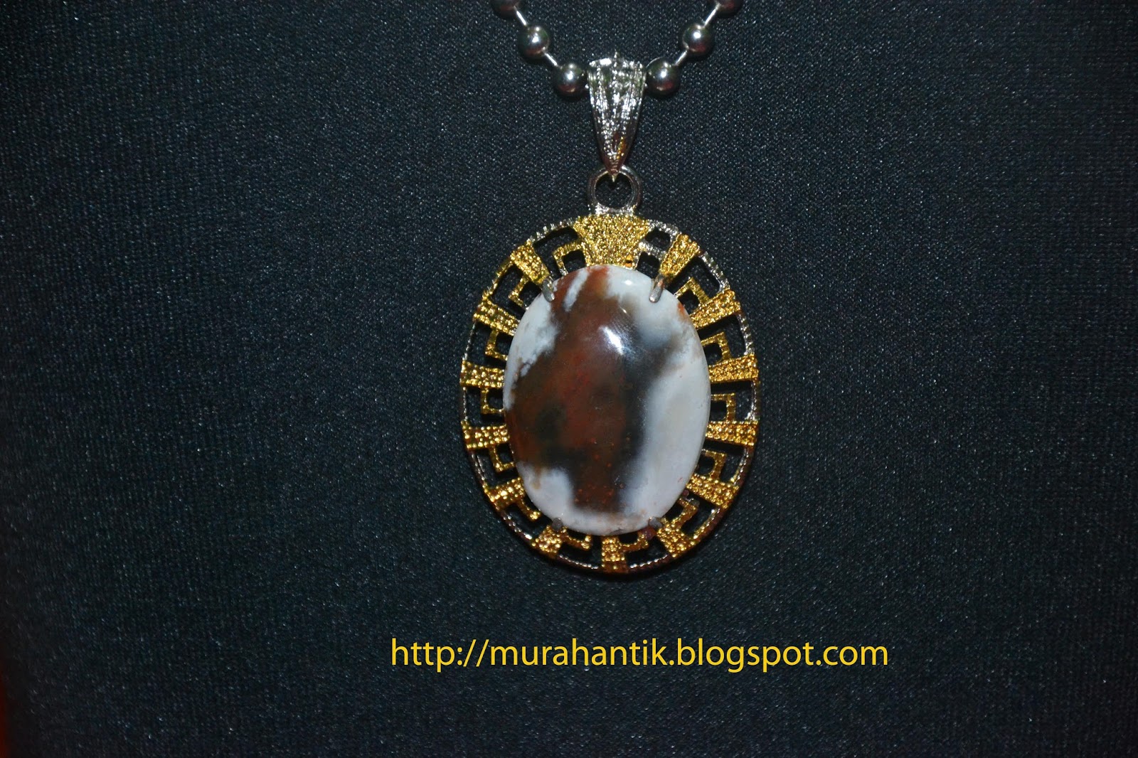 KALUNG LIONTIN BATU AKIK HURUP 4 ( EMPAT ) | Murah Antik