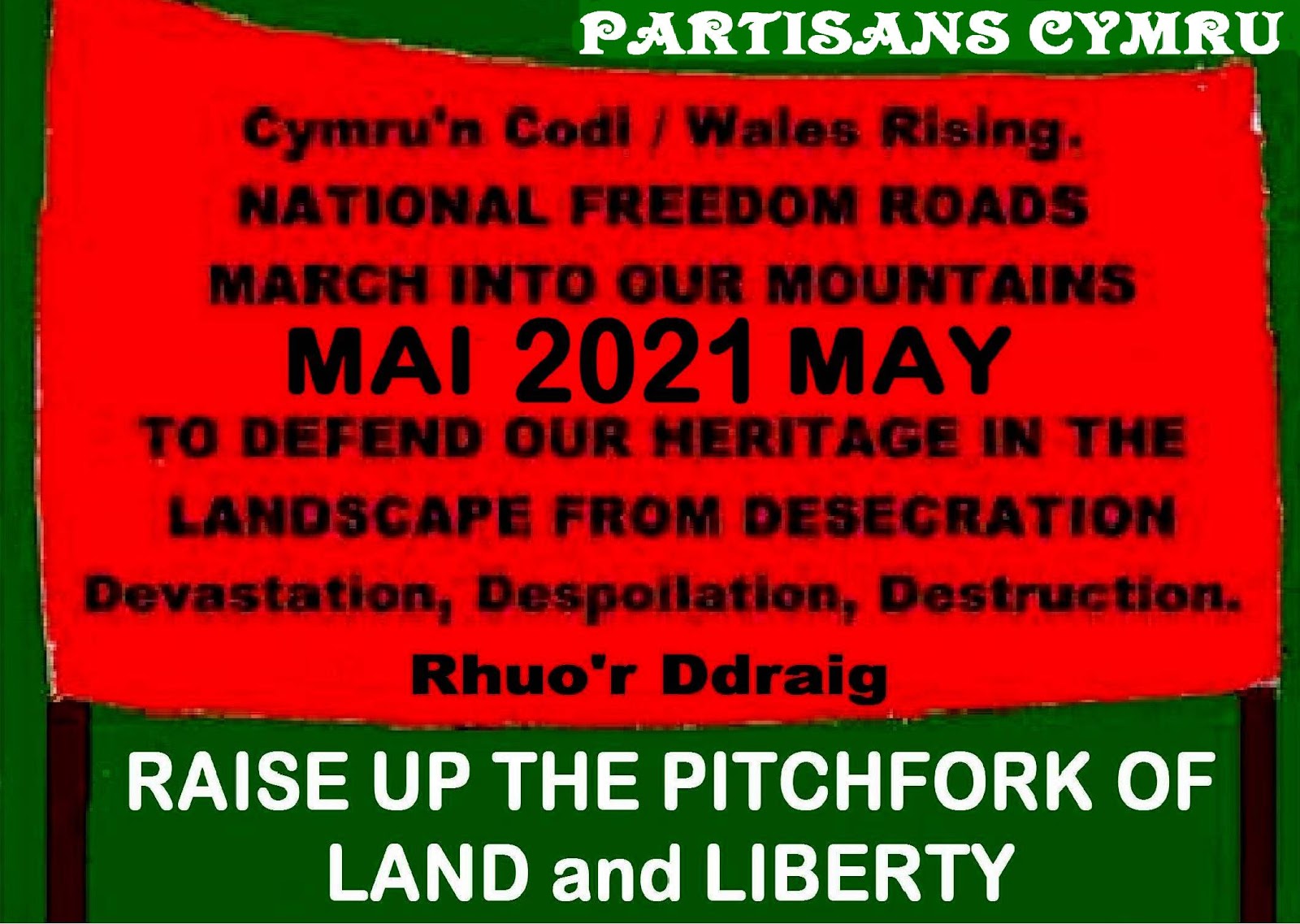 LLYSGENHADAETH/EMBASSY CENEDL GLYNDŴR - CENEDL CYMRU RYDD.: 2020