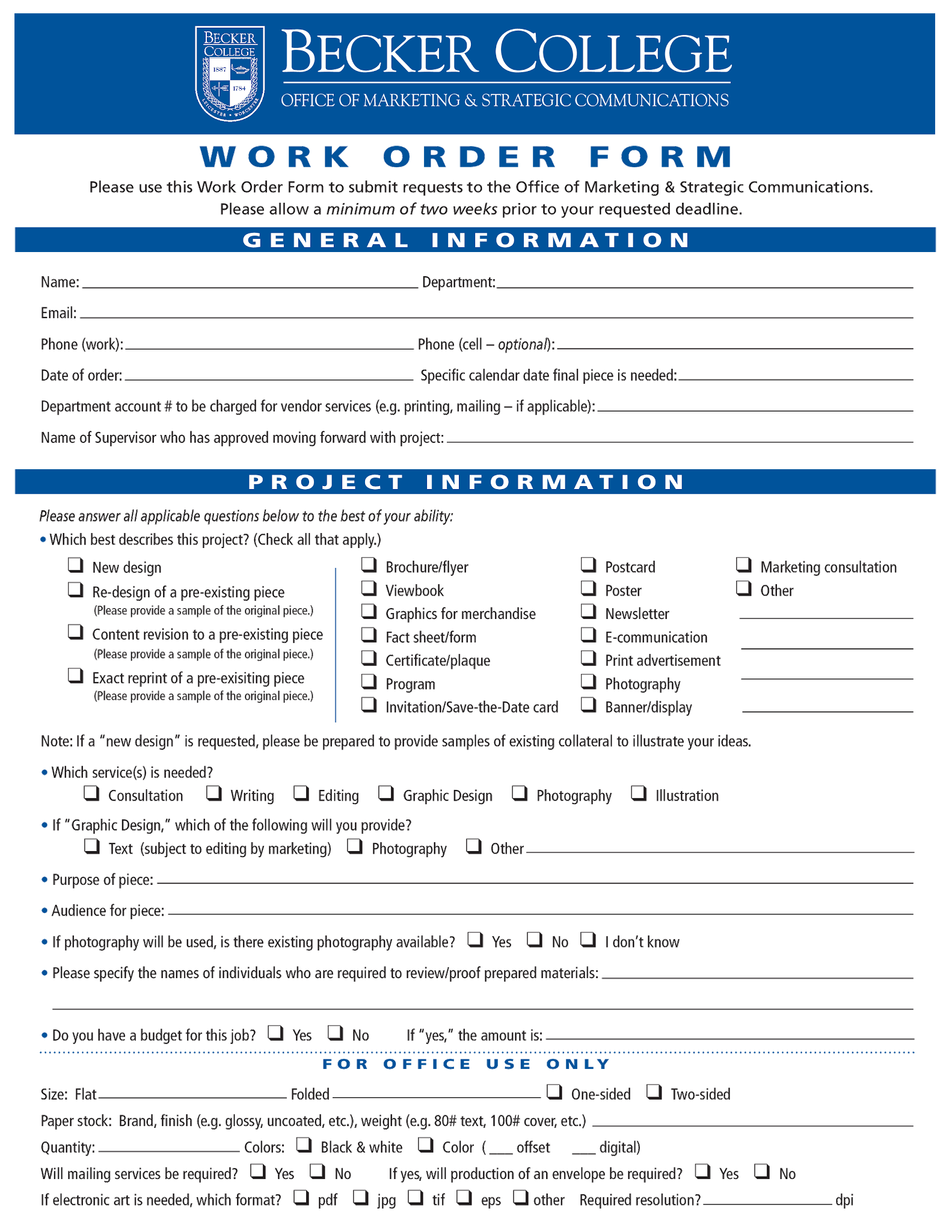 Graphic Design Work Order Form Template - Invoice Template