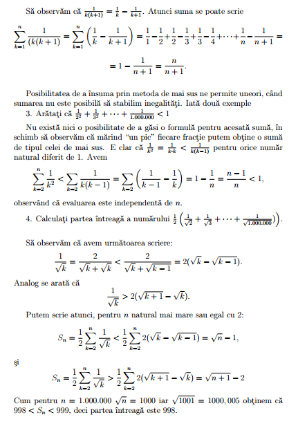 Pentru Școală: Sume