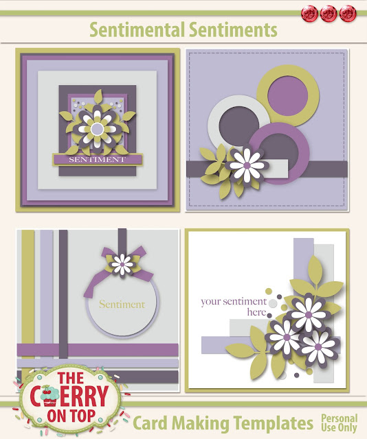 The Cherry On Top: Free Card Making Template
