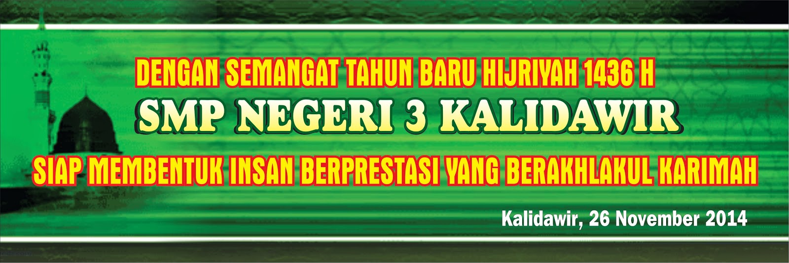 Jasa Pembuat Banner Murah: Jasa Desain Banner Peringatan Hari Besar Islam