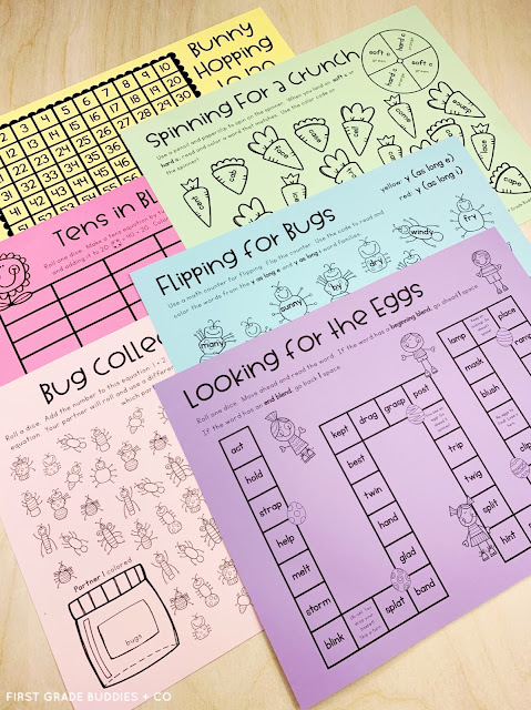 Spring Egg Activities | First Grade Buddies