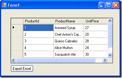 Export DataGridView to Excel in C# ~ Sql Server and Asp.net