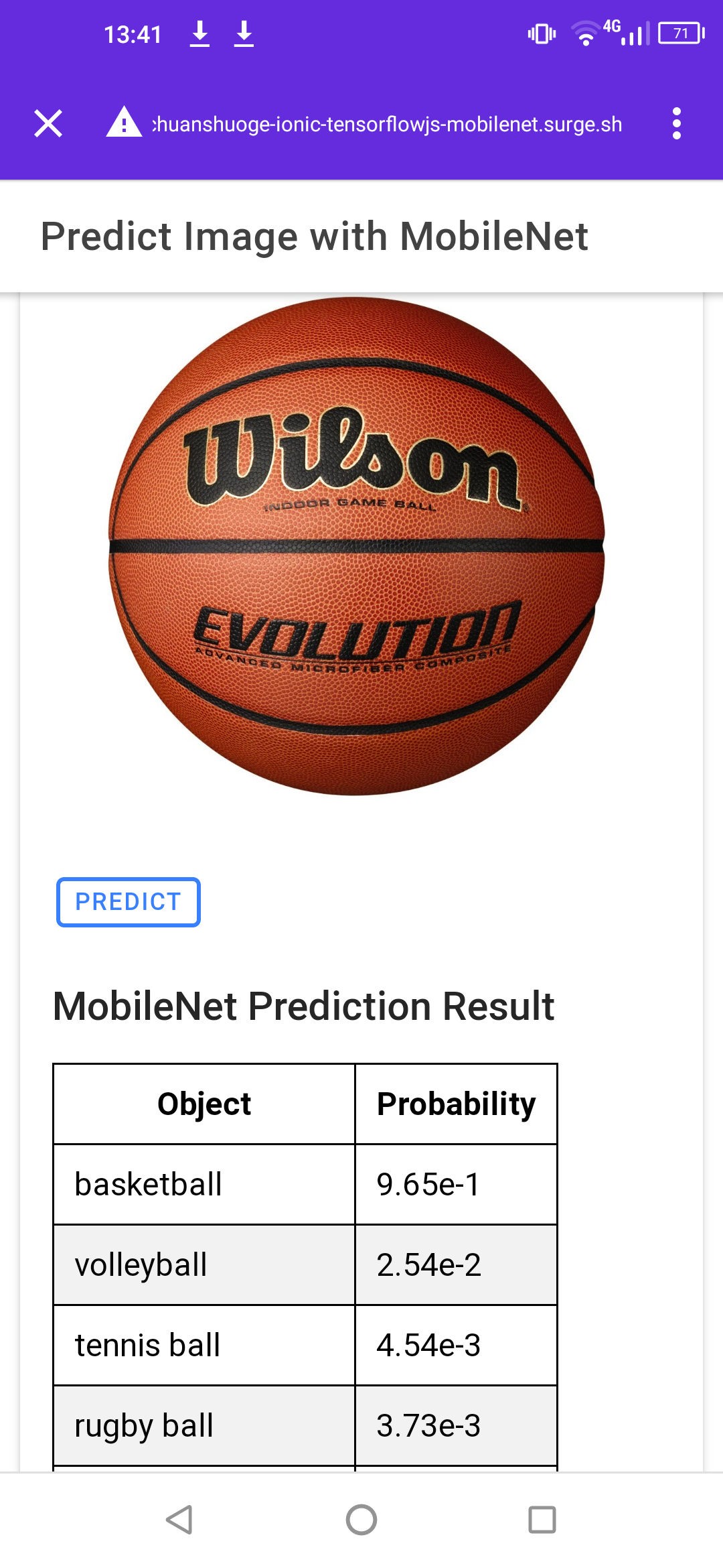 Chuanshuoge: keras 14 tensorflowjs mobileNet & ionic react 2