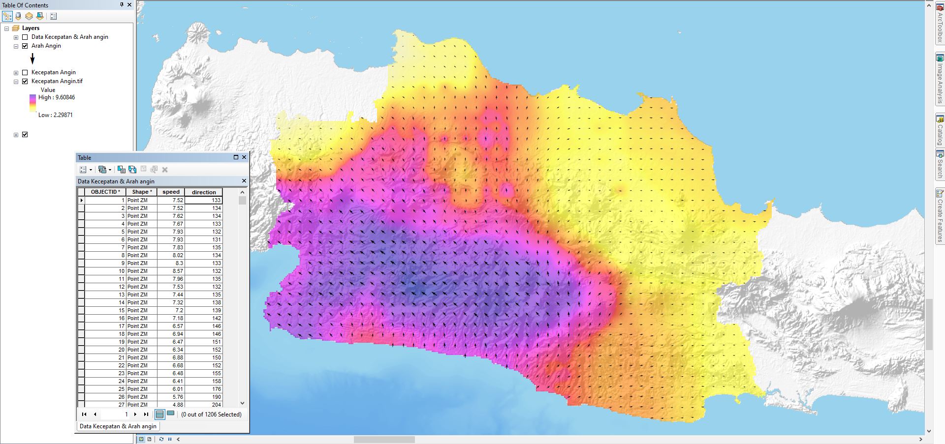 Shapefile Kecepatan dan Arah Angin Indonesia - Lapak GIS Shapefile Kecepatan dan Arah Angin Indonesia - Lapak GIS