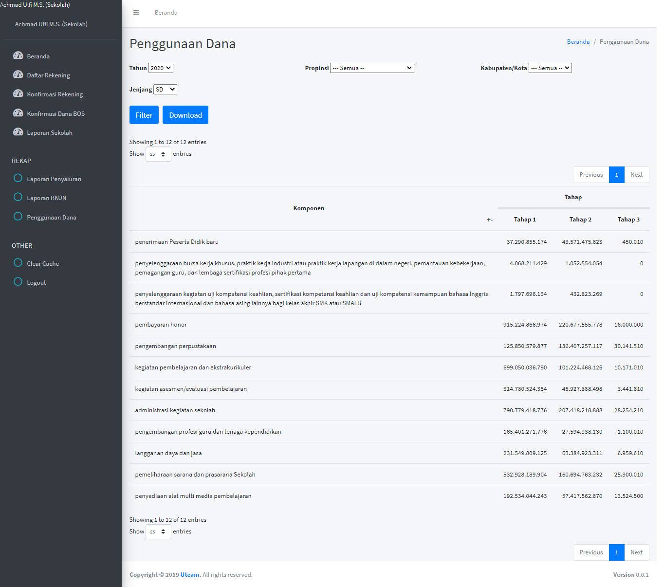 CARA LAPOR DANA BOS ONLINE LOGIN SSO DAPODIK - tasADMIN
