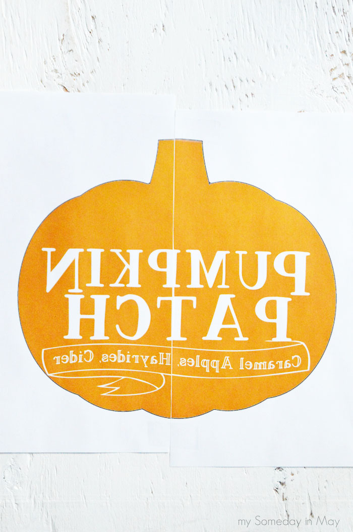 DIY Pumpkin Patch Sign - My Someday in May