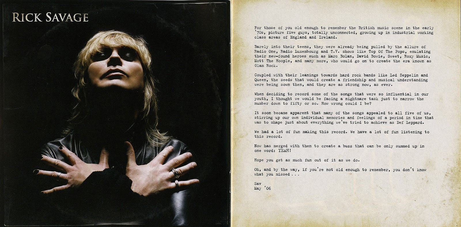 Encarte: Def Leppard - Yeah! - Encartes Pop