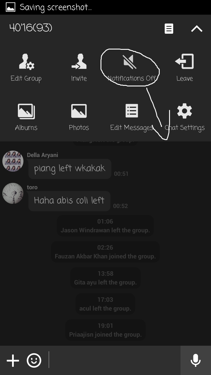 Niat banget: [TUTORIAL] cara nge hide notif line di grup biar ga berisik