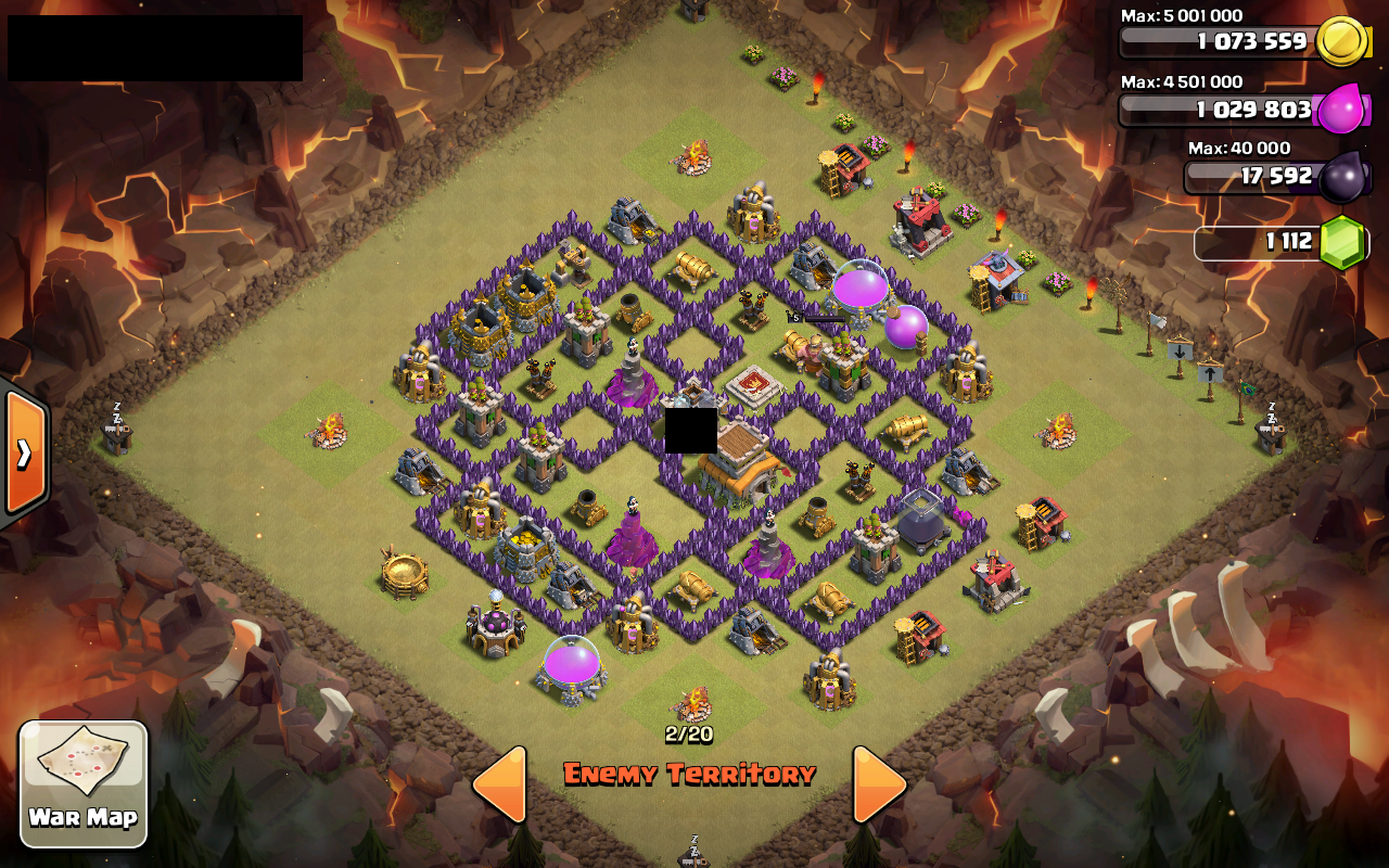 COC BASE 99: TH 8 War Base 28