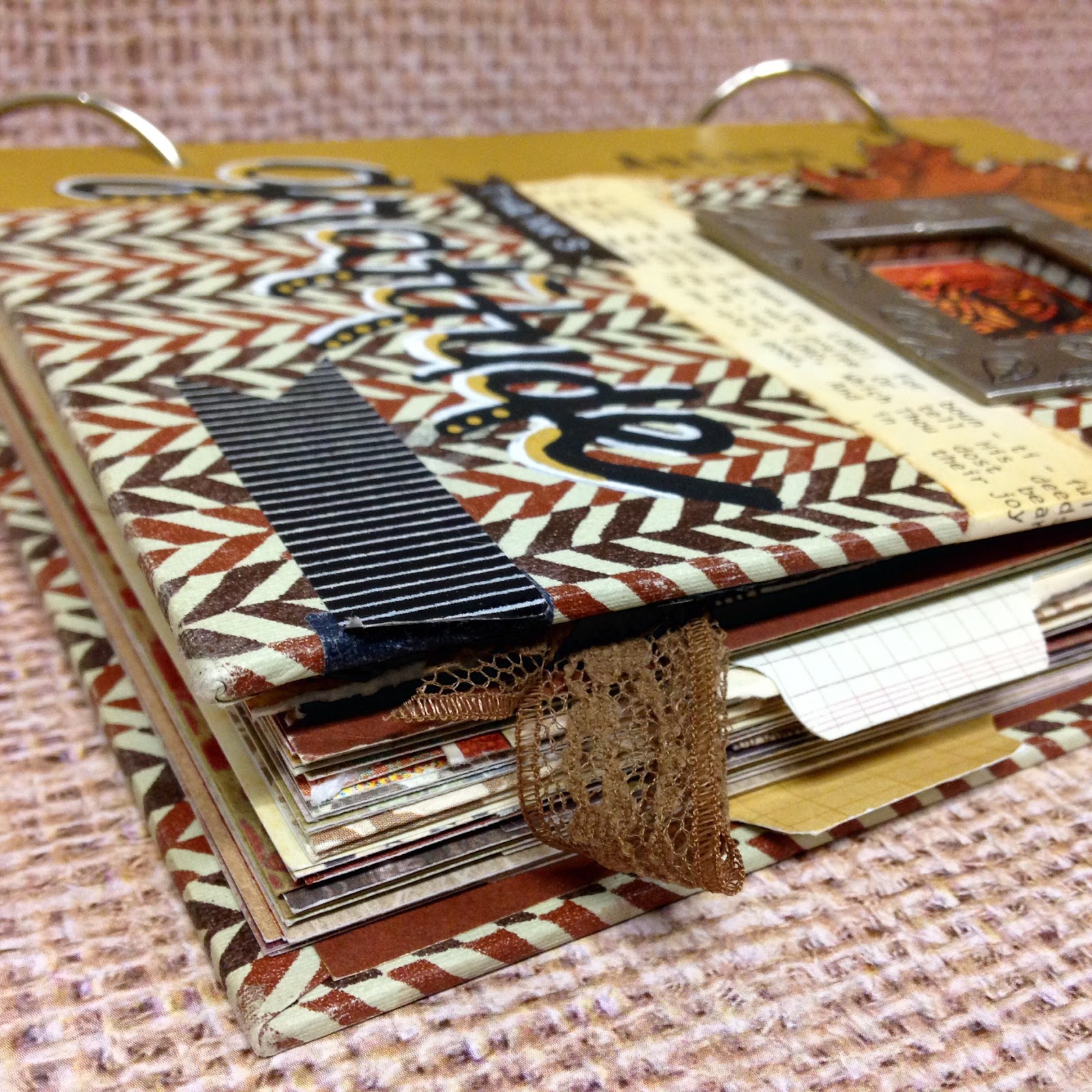 SewPaperPaint: DIY Smash Book Journal for Fall