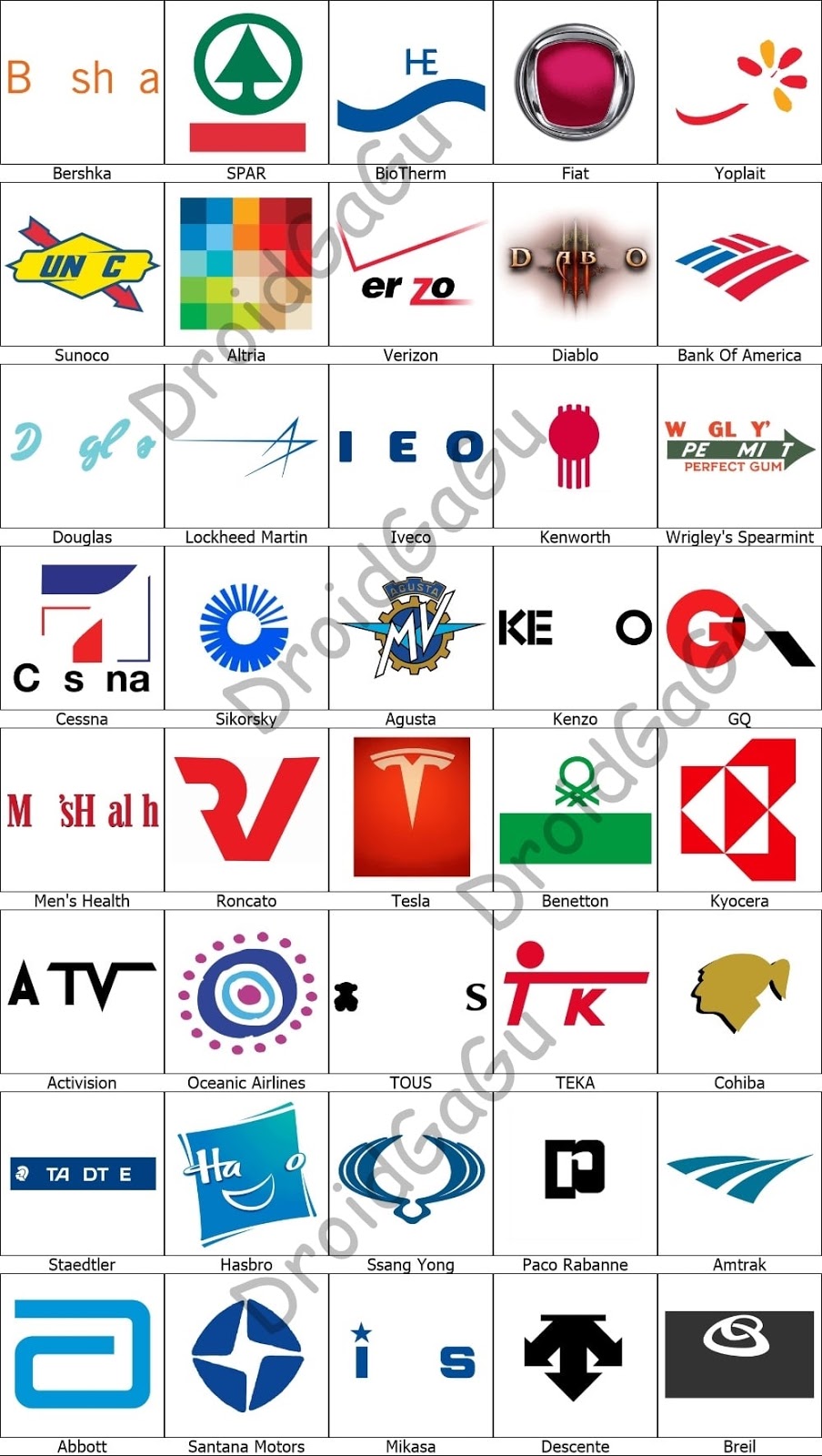 Level 12 Logo Quiz Answers Bubble DroidGaGu
