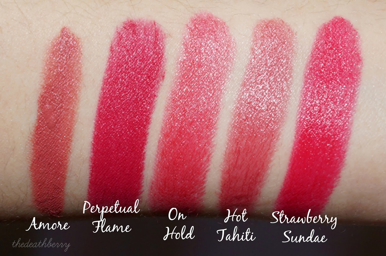 The Deathberry Top 5 Everyday Lipsticks [non Tag]