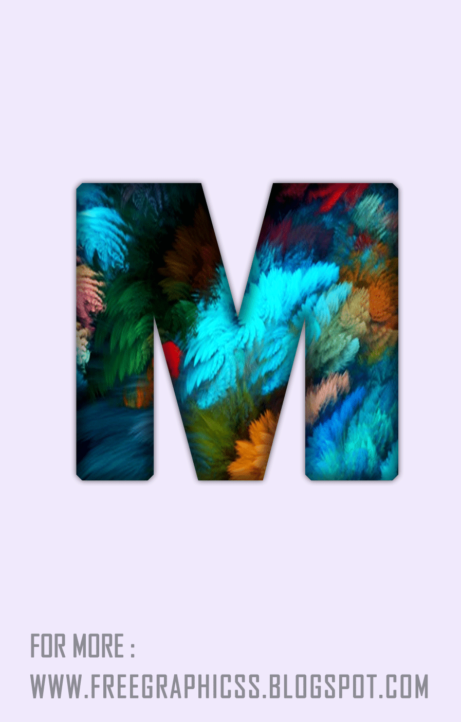 Colorful WORDS design Free Alphabets graphic design download