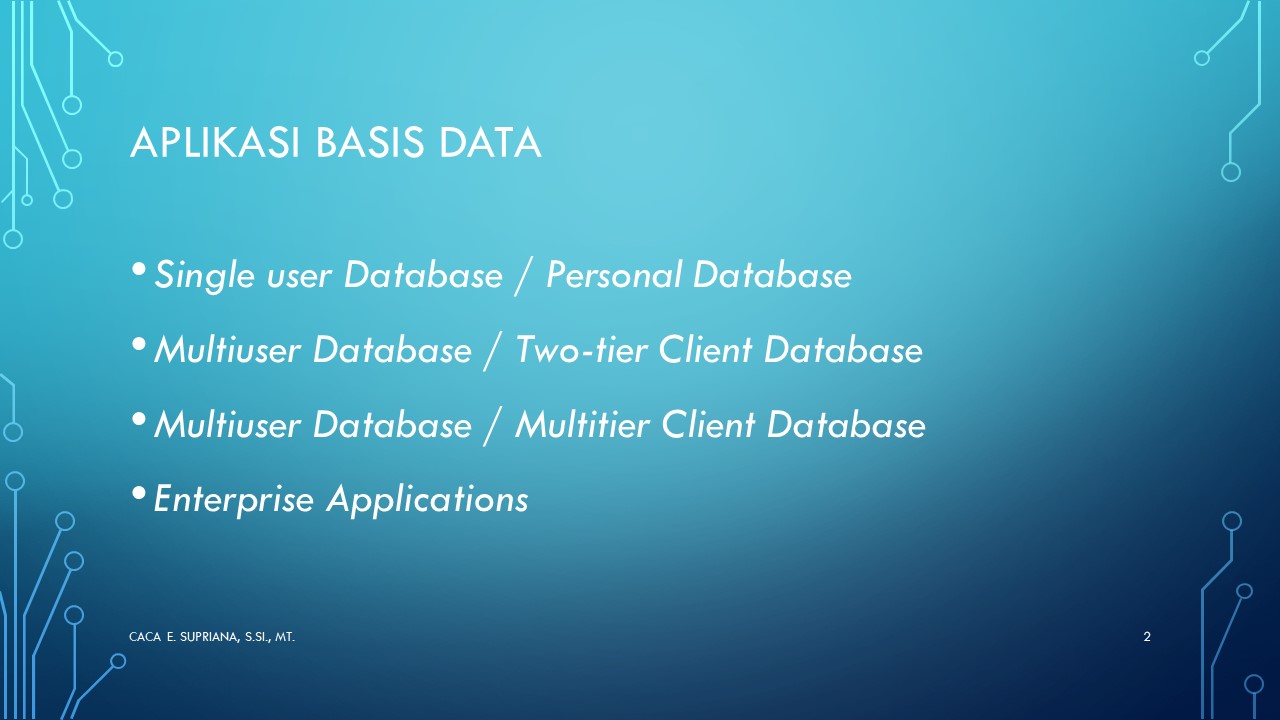 IF164106 - Pengaksesan Basis Data [2] Aplikasi Basis Data