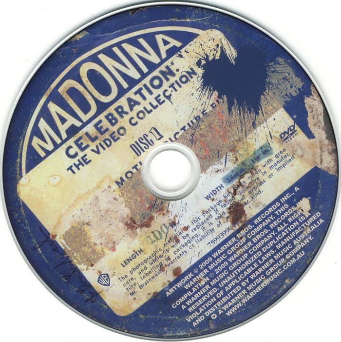 Encarte DVD: Madonna : Celebration - The Video Collection - Encartes Pop