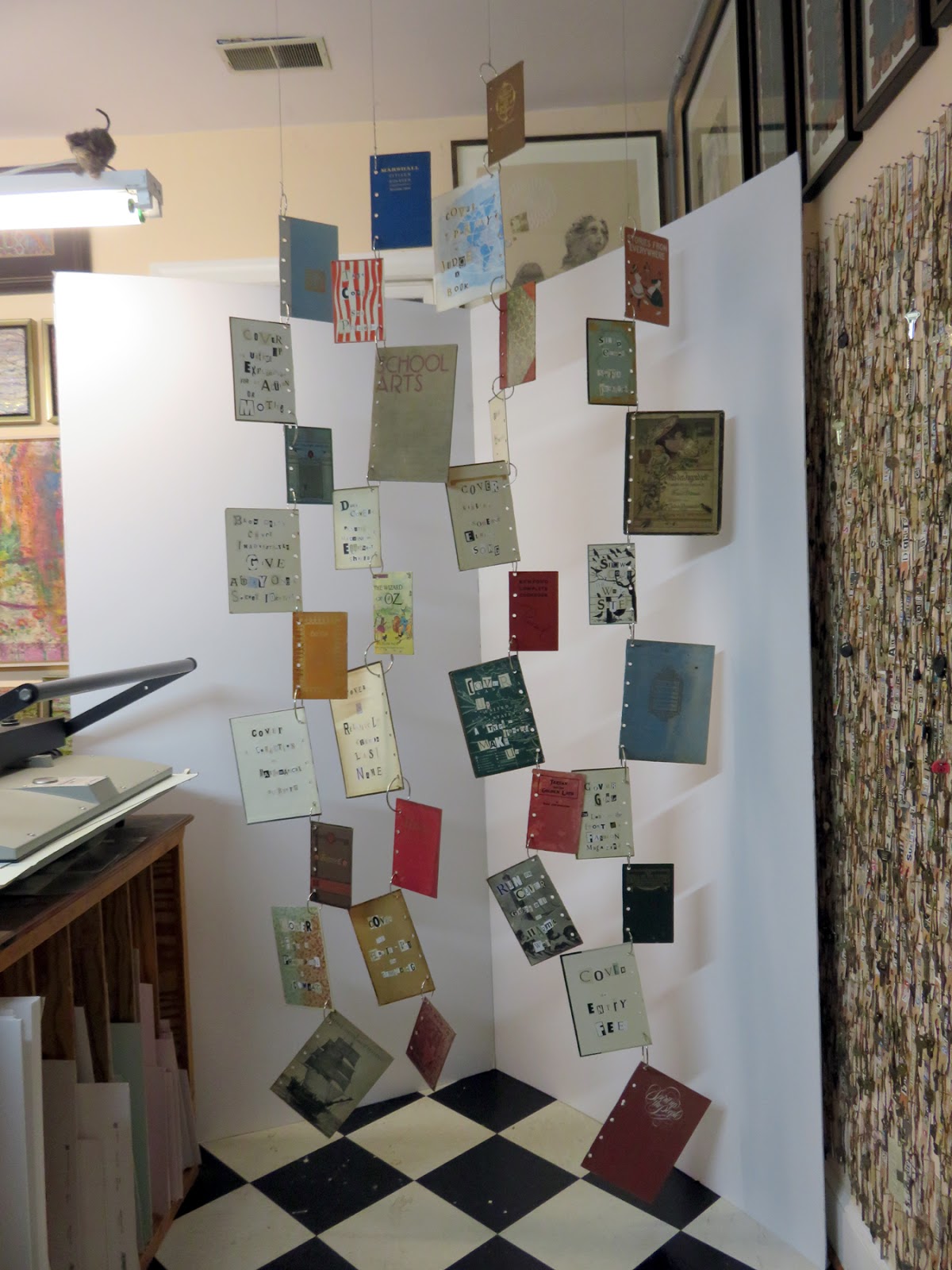 Art In Stitches: Book Cover Installation