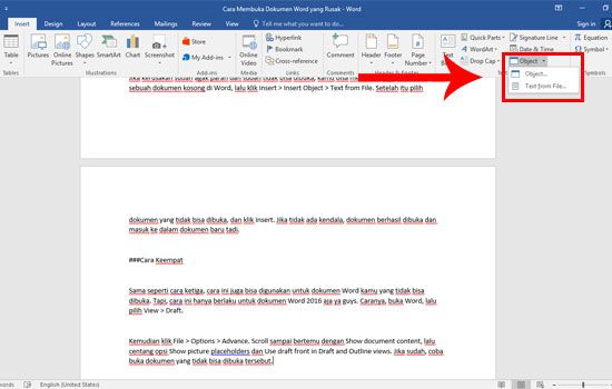Cara Membuka Dokumen Word yang Rusak - Oppo Team