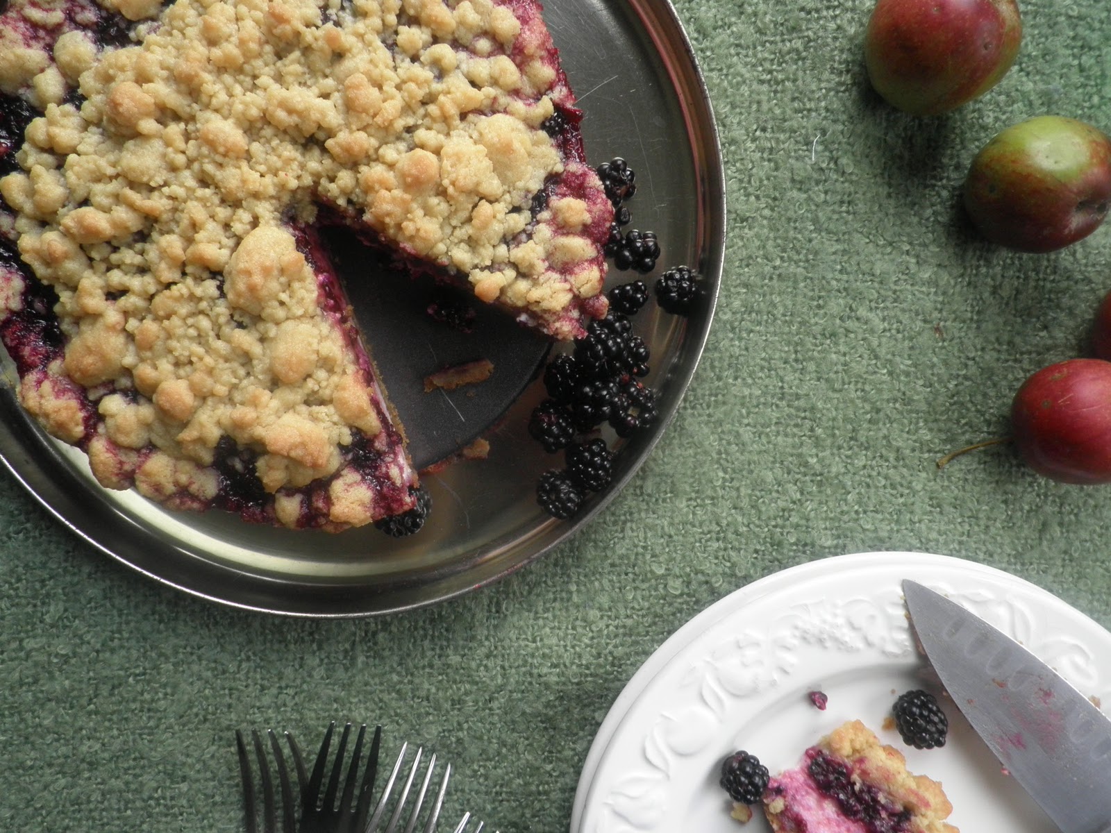 ...With Love and Cake: Bramble Crumble Cheesecake.