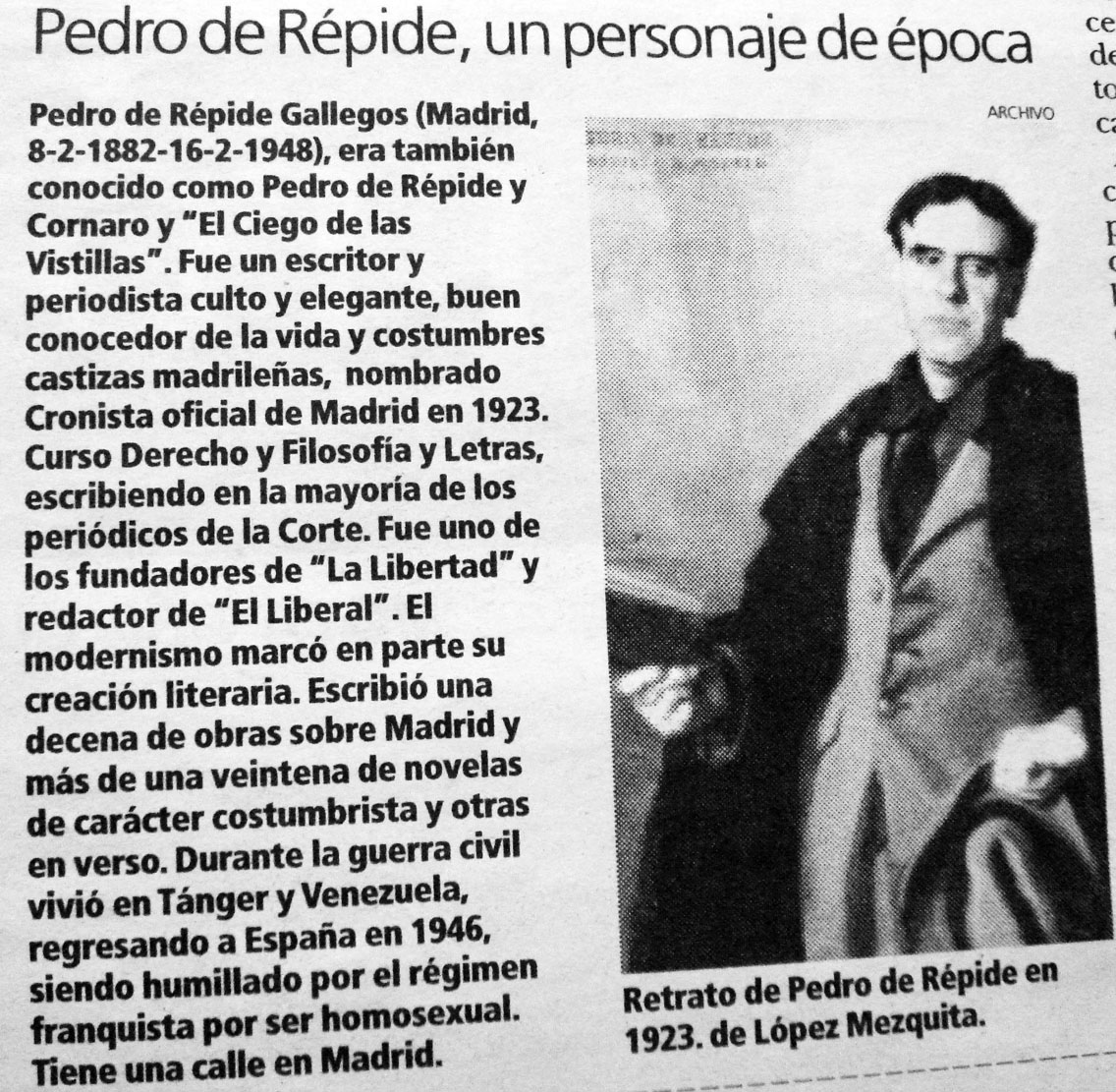 Nieves Michavila, escritora e investigadora: Pedro de Répide y los ...