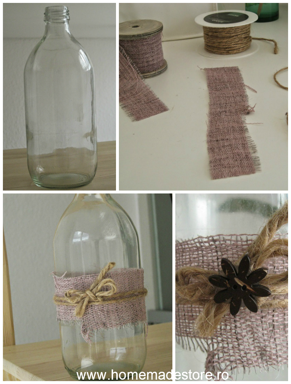 Homemade Store: HI: Recycling - vaza din sticla de lapte