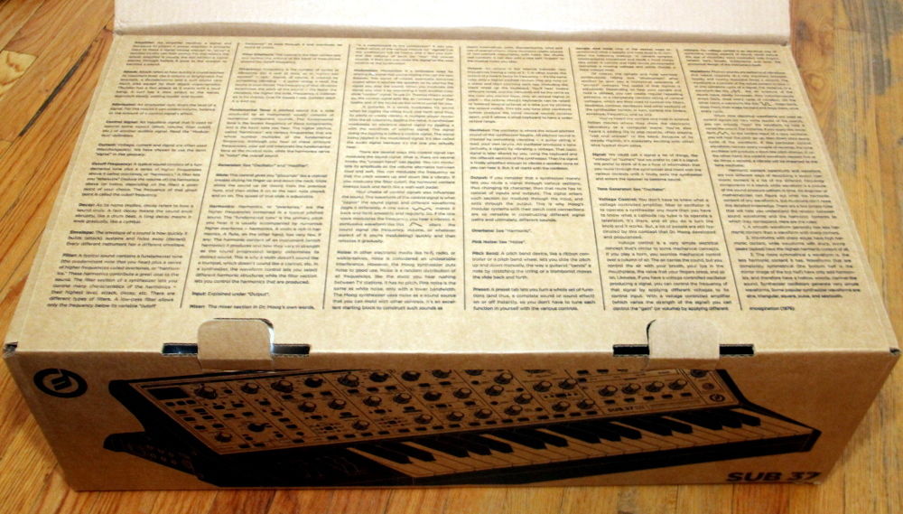 MATRIXSYNTH: Moog SUB 37 with Original Box