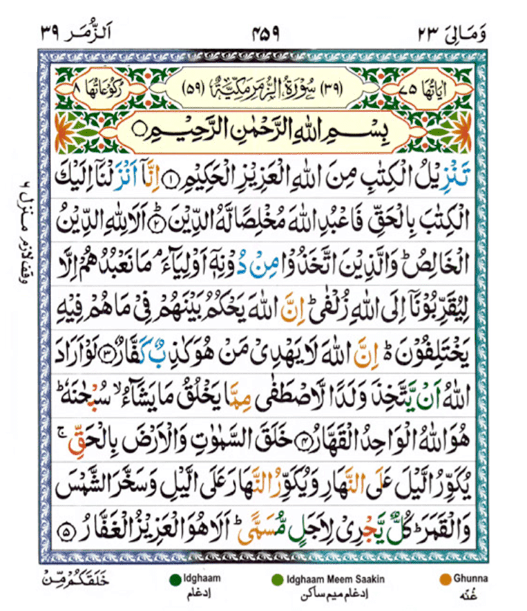 Al Quran Rumi Online : Surah Az-Zumar Rumi