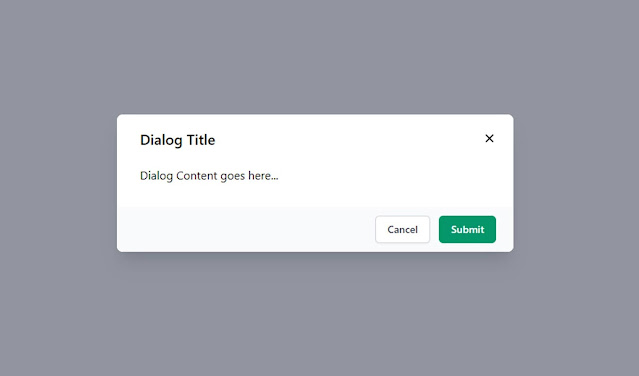 How to create Premium Dialog component using Tailwind CSS and React JS ...