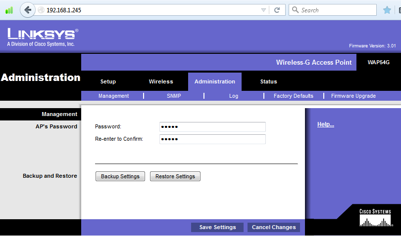 Tutorial Konfigurasi Access Point Linksys WAP54G | Dane•Tech