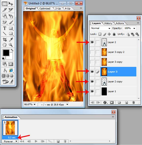 Dunia Desain: Efek Api