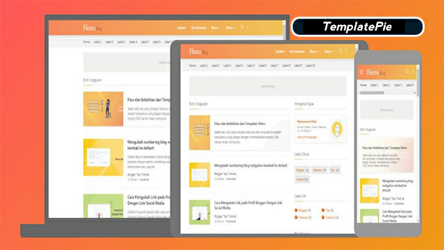 Fletro Premium Blogger Template Free Download by Templatepie - Templatepie
