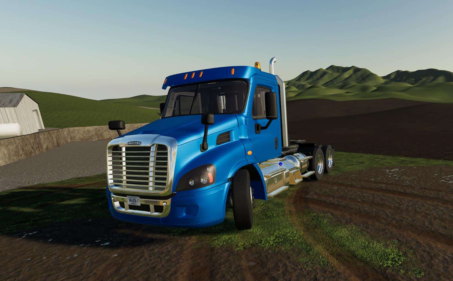 FS19 Freightliner Cascadia Day Cab v1.0 - FS 19 & 22 USA Mods Collection