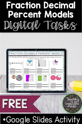 Teaching in an Organized Mess: Fraction Decimal Percent Google Slides ...
