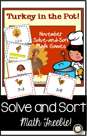 Primary Inspiration: Gobble Gobble! Thanksgiving Addition Freebie!